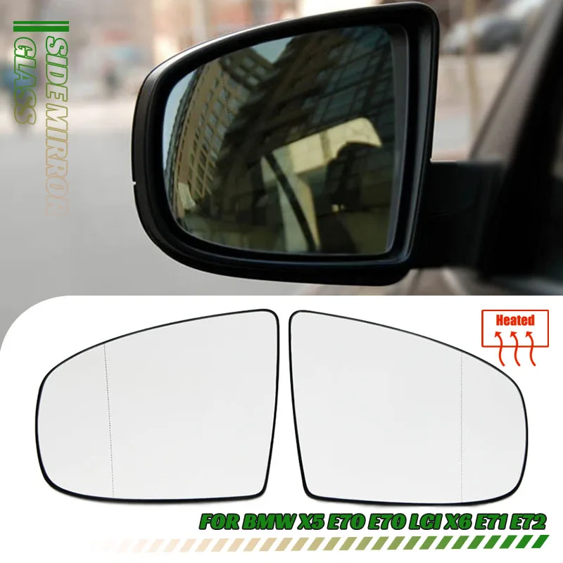 Car-Side-Rearview-Wing-Heated-Mirror-Glass-White-Rear-View-for-BMW-X5 ...