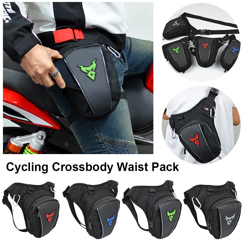 Riding-Motorcycle-Drop-Leg-Waist-Side-Bag-Hard-Shell-Waterproof ...