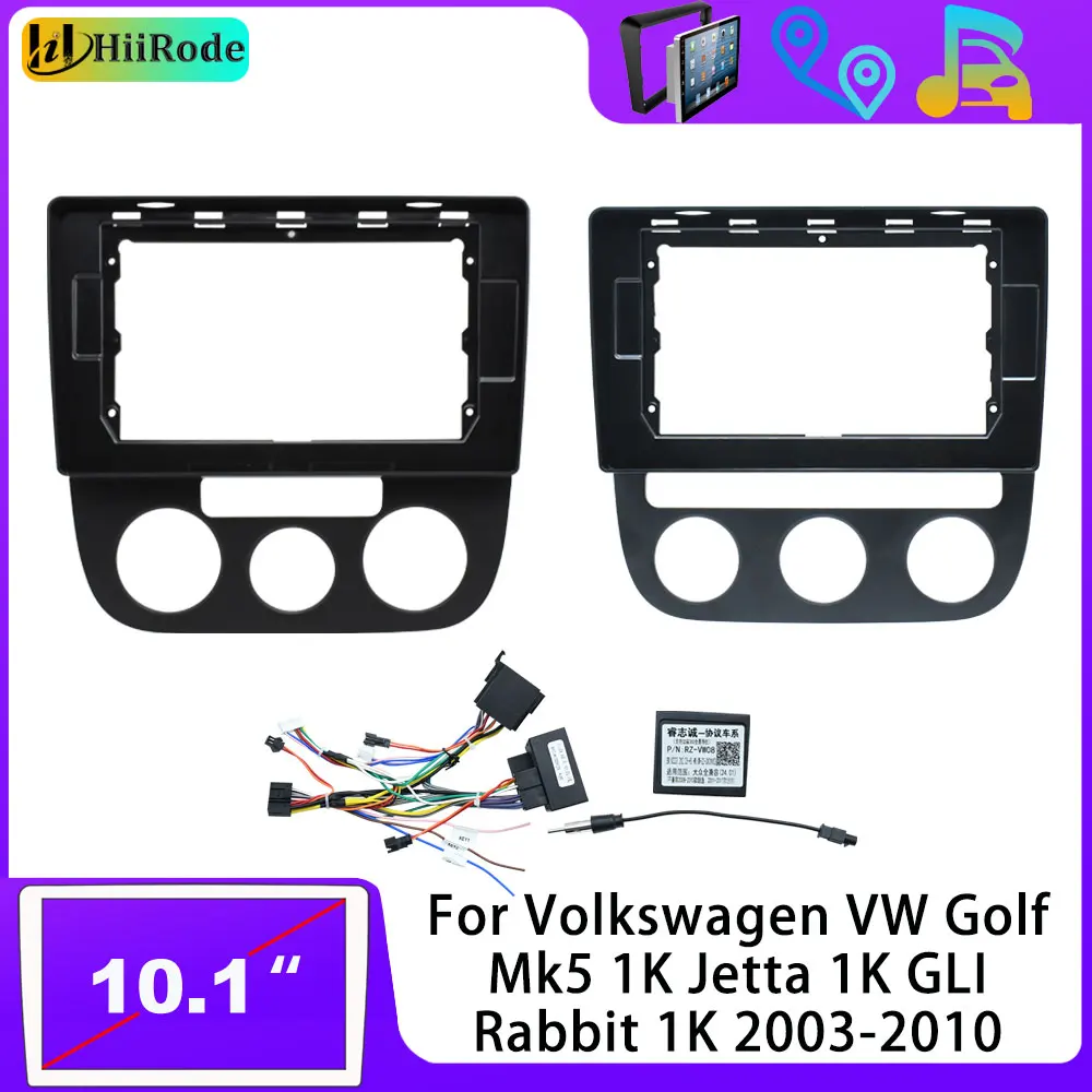 Hiirode Car Android Radio Stereo Player Frame Fascia For Volkswagen VW ...