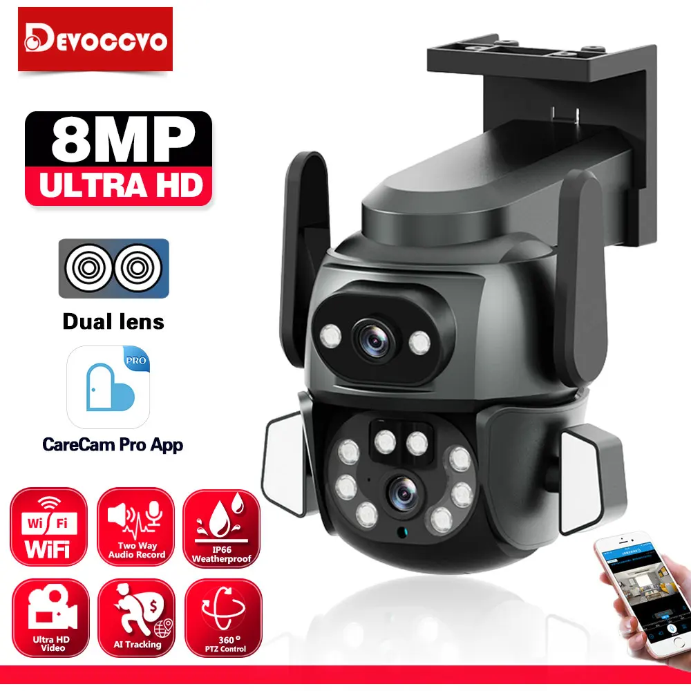 4K-HD-Outdoor-Wifi-IP-Security-Camera-Dual-Lens-Auto-Tracking-PTZ ...