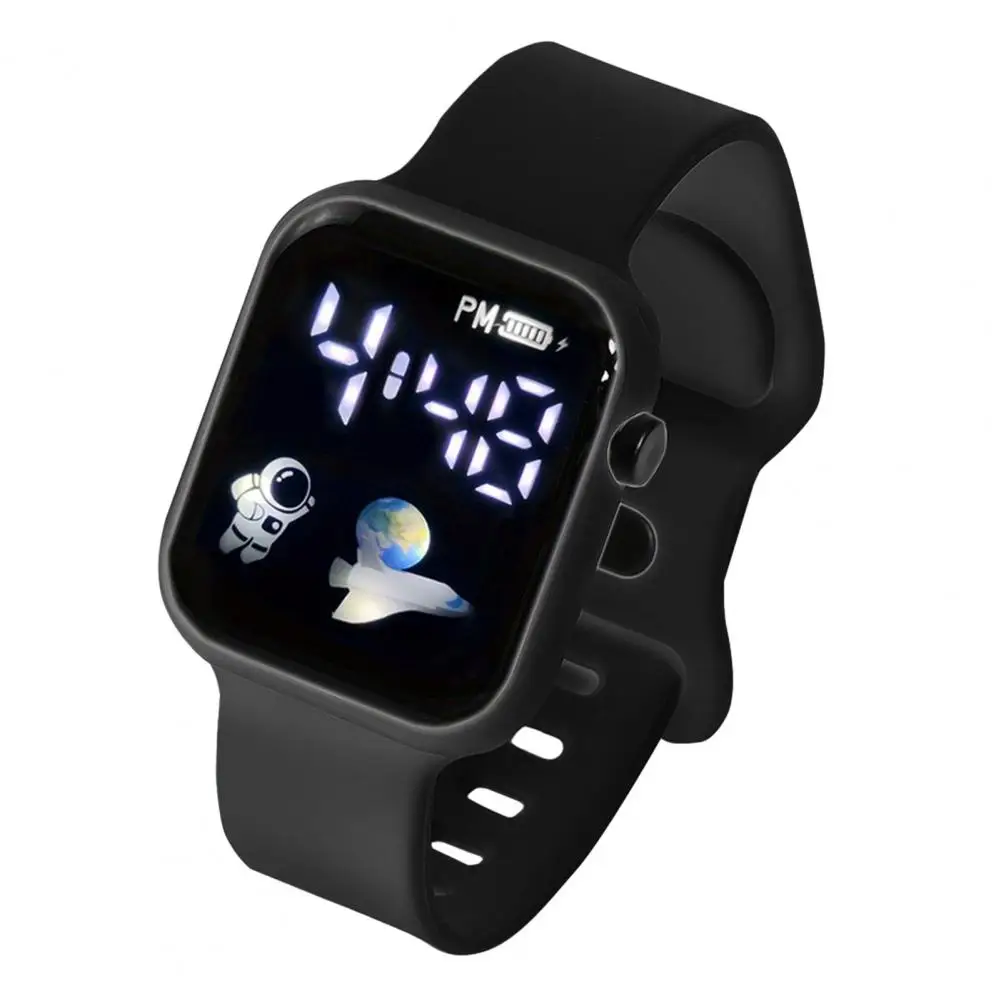 Led Electronic Watch Stylish Square Led Digital Watch for Students ...
