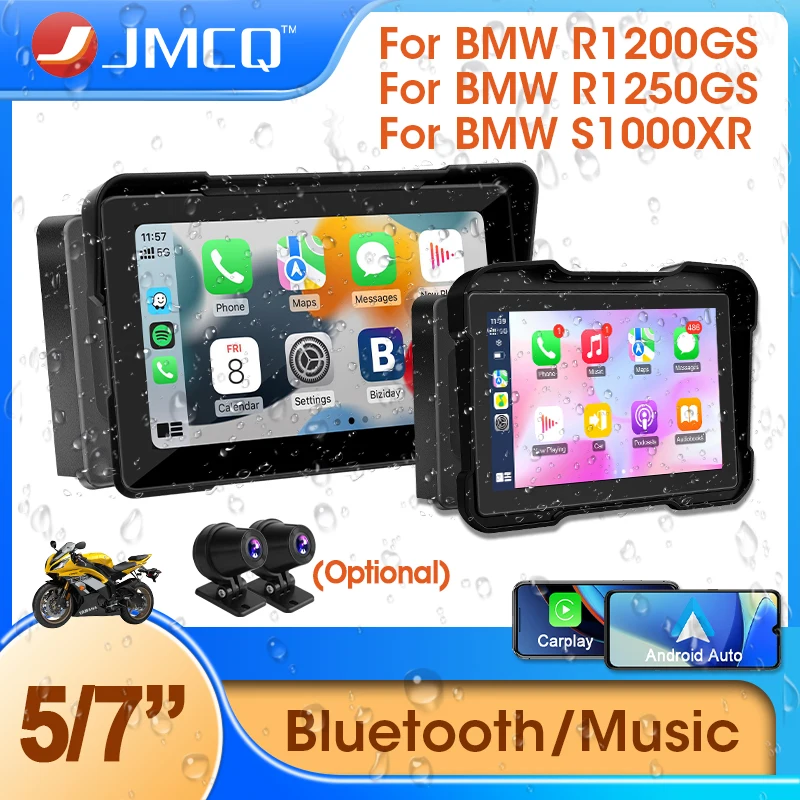 For BMW R1200GS/R1250GS ADV/S1000XR Motorcycle Wireless CarPlay Android ...