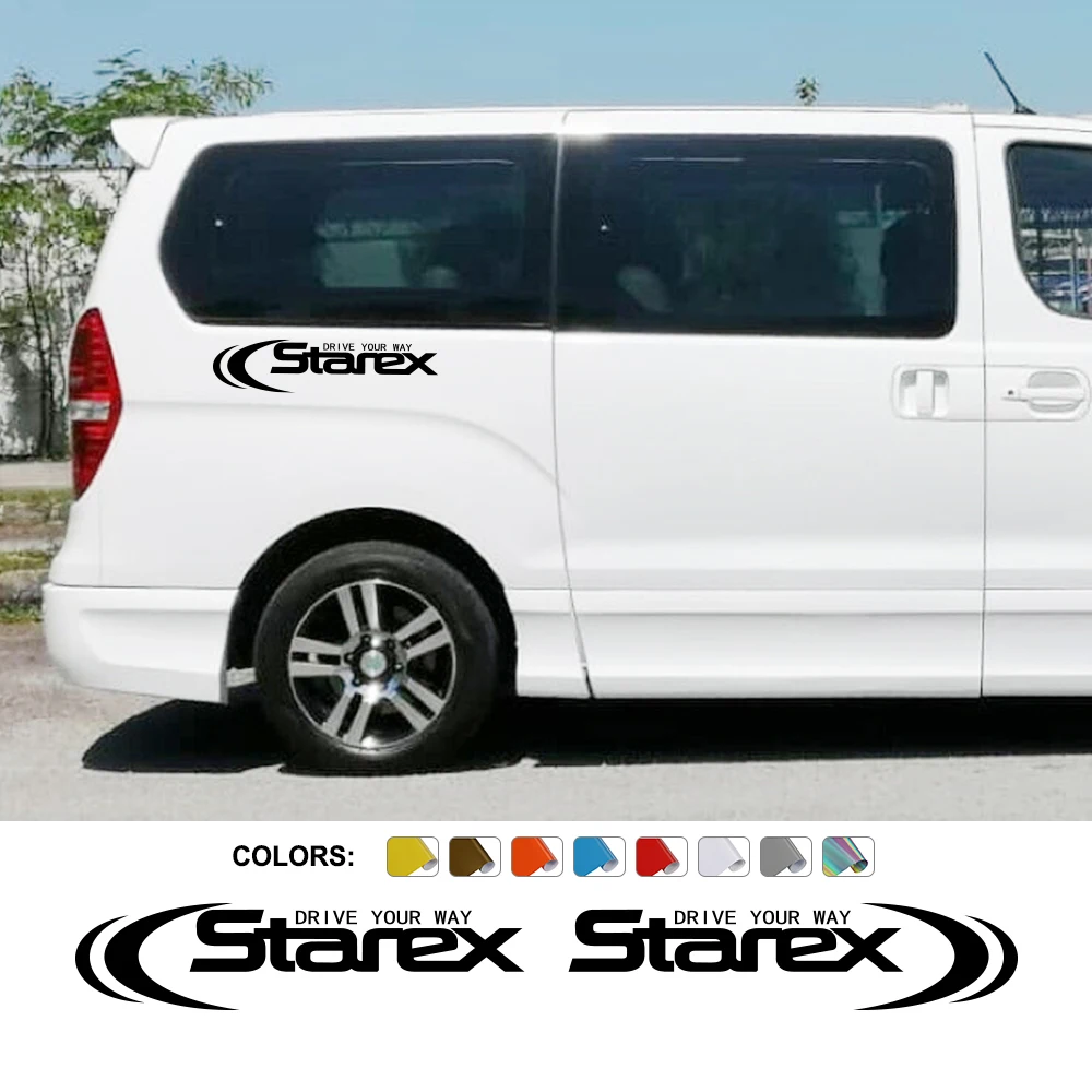 Van Door Side Stickers For Hyundai Grand Starex H1 Royale, 59% OFF