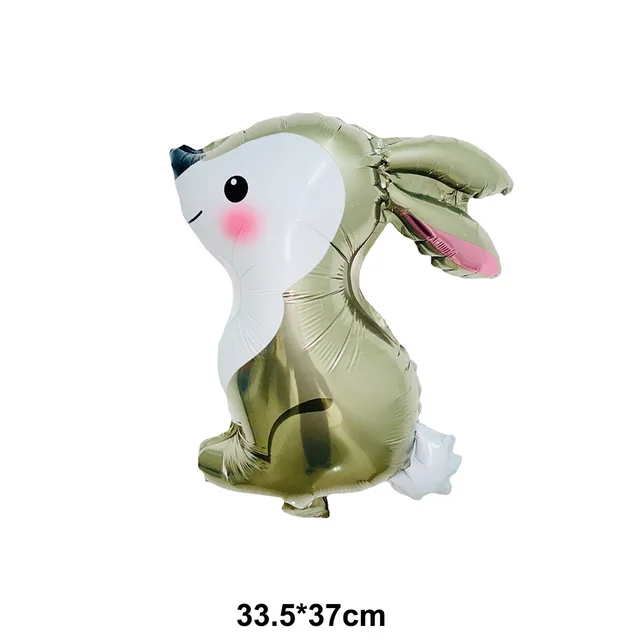 Easter Foil Inflatable Bunny Balloon Standing Bunny Balloon Rabbit ...