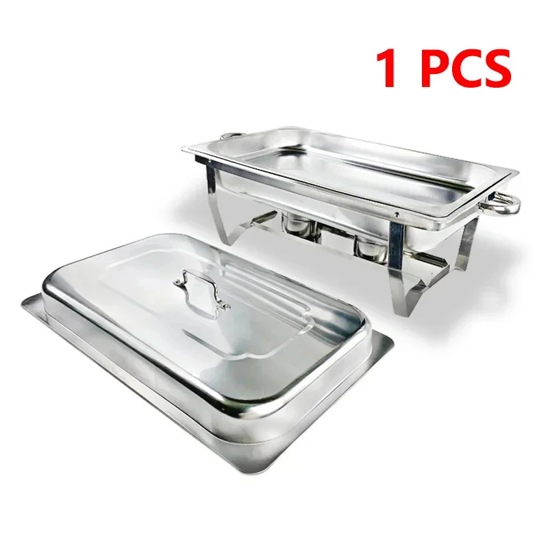 1Pcs-1-2-3-Grid-Pans-Rectangle-Chafing-Dish-Stainless-Steel-Insulation ...