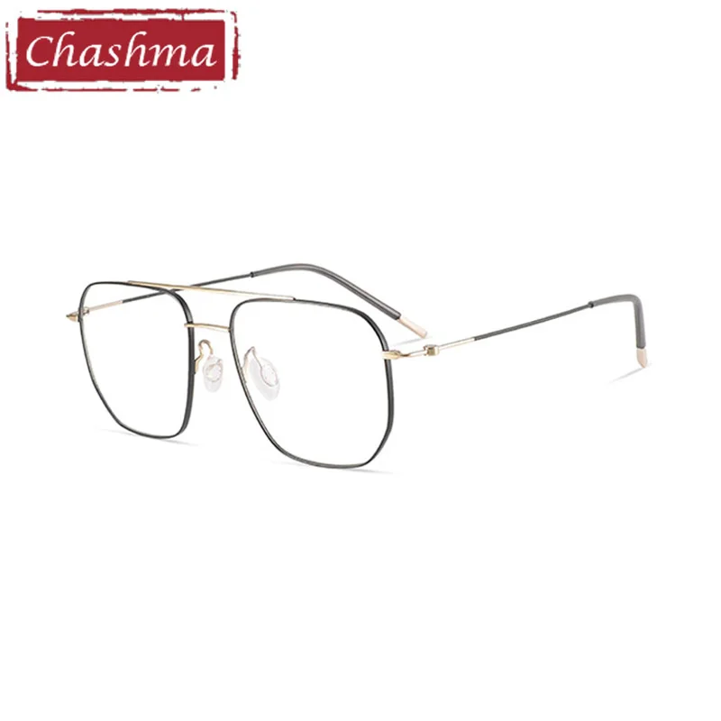 Chashma-Men-Prescription-Glasses-Pure-Titanium-Big-Circle-Square-Male ...