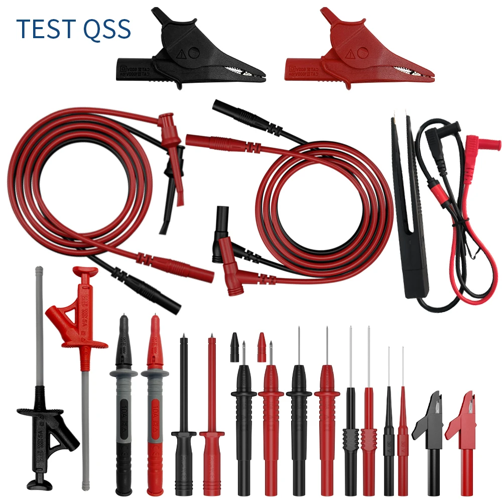 Qss 23Pcs Multimeter Meetsnoeren Kit Met Digitale Elektrische Test ...