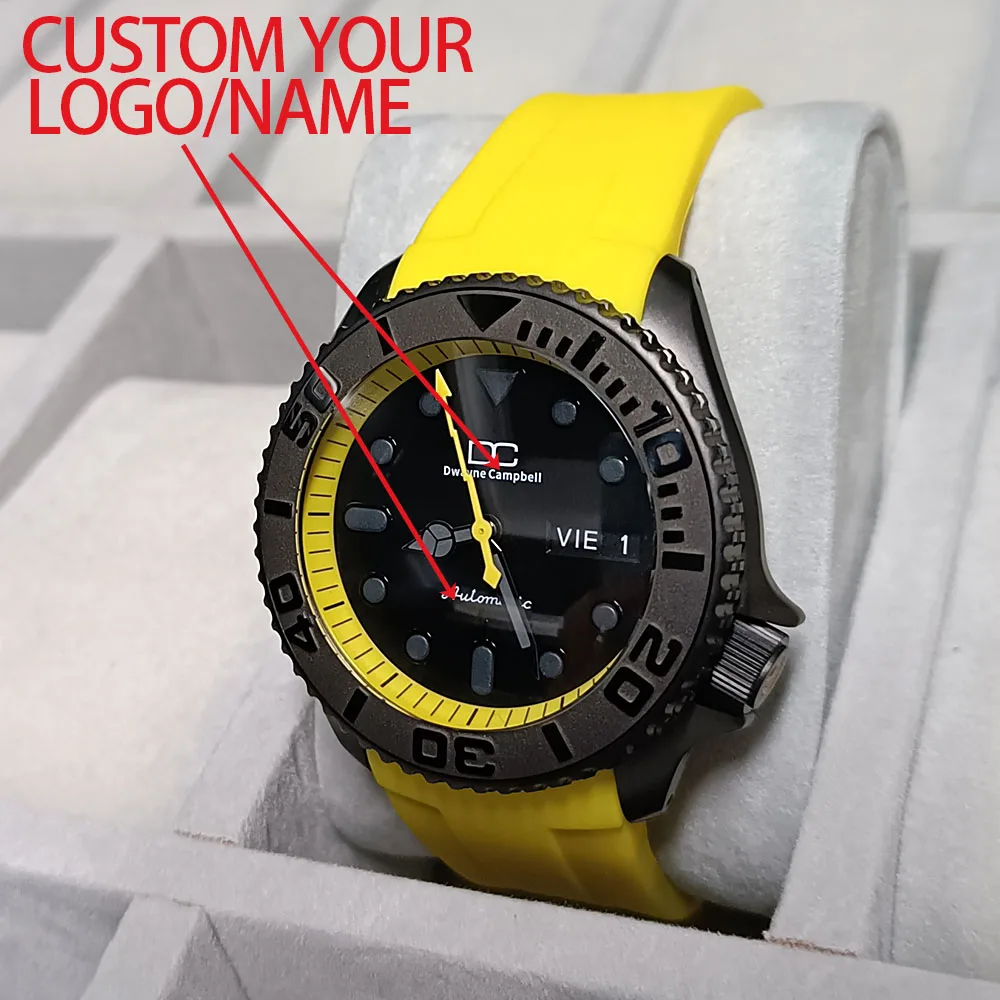 Custom Fashion Japan Nh36 40.5mm Men's Watches Sapphire Case Automatic ...