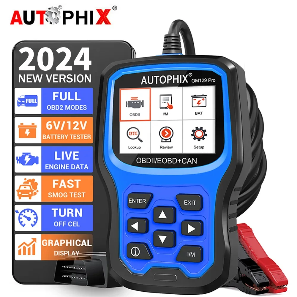 AUTOPHIX-OM129-Pro-2-IN-1-OBD2-Automotive-Scanner-Code-Reader-6-12V-Car ...
