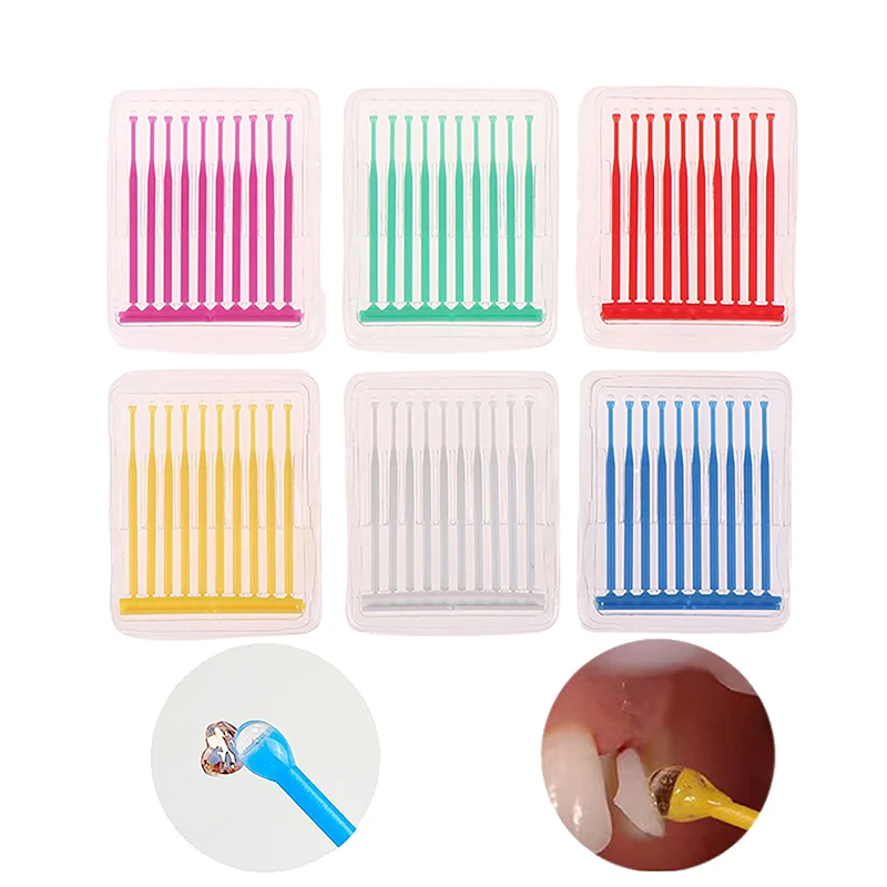 10Pcs-Box-Dental-Disposable-Micro-Applicator-Brush-Stick-Adhesive-Tip ...