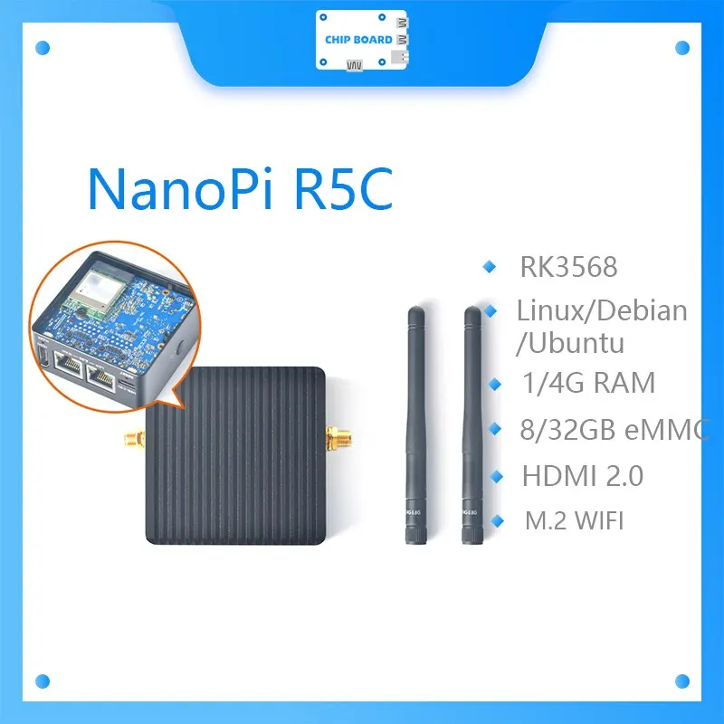 NanoPi-R5C-Rockchip-RK3568B2-A55-Dual-2-5G-Ethernet-Port-Support-M-2 ...