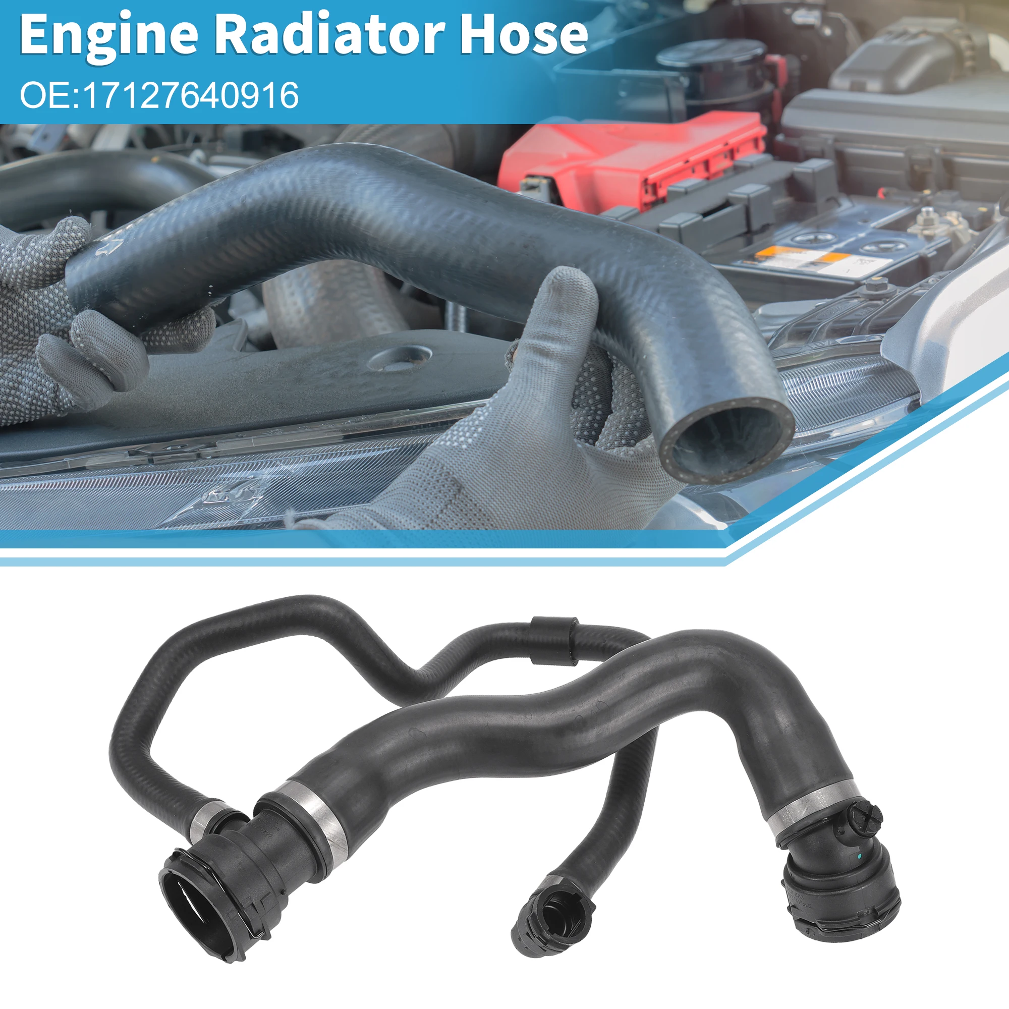 UXCELL-Engine-Radiator-Hose-Lower-Coolant-Hose-Pipe-for-BMW-528i-2-0L ...