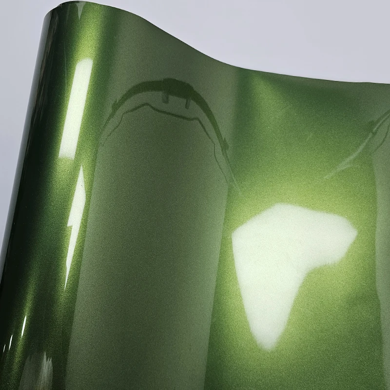 High-Glossy-Metallic-Mamba-Green-Wraping-Vinyl-Car-Wrap-Sticker-on-the ...