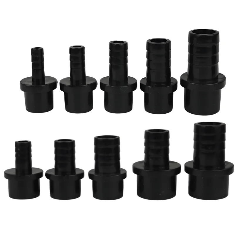 1pc Black PVC Hose Joints 20/25/32mm to 8 10 12 16mm Barbed Adapt PVC ...