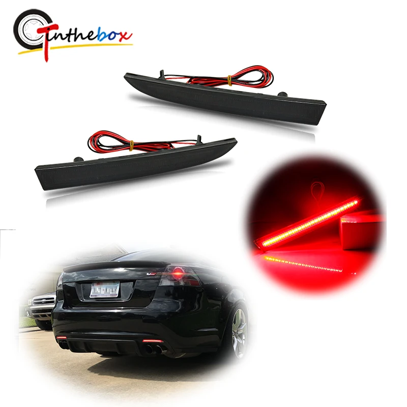 2pcs-Red-LED-Rear-Bumper-Reflector-Lights-For-Cadillac-ATS-XT5-For ...