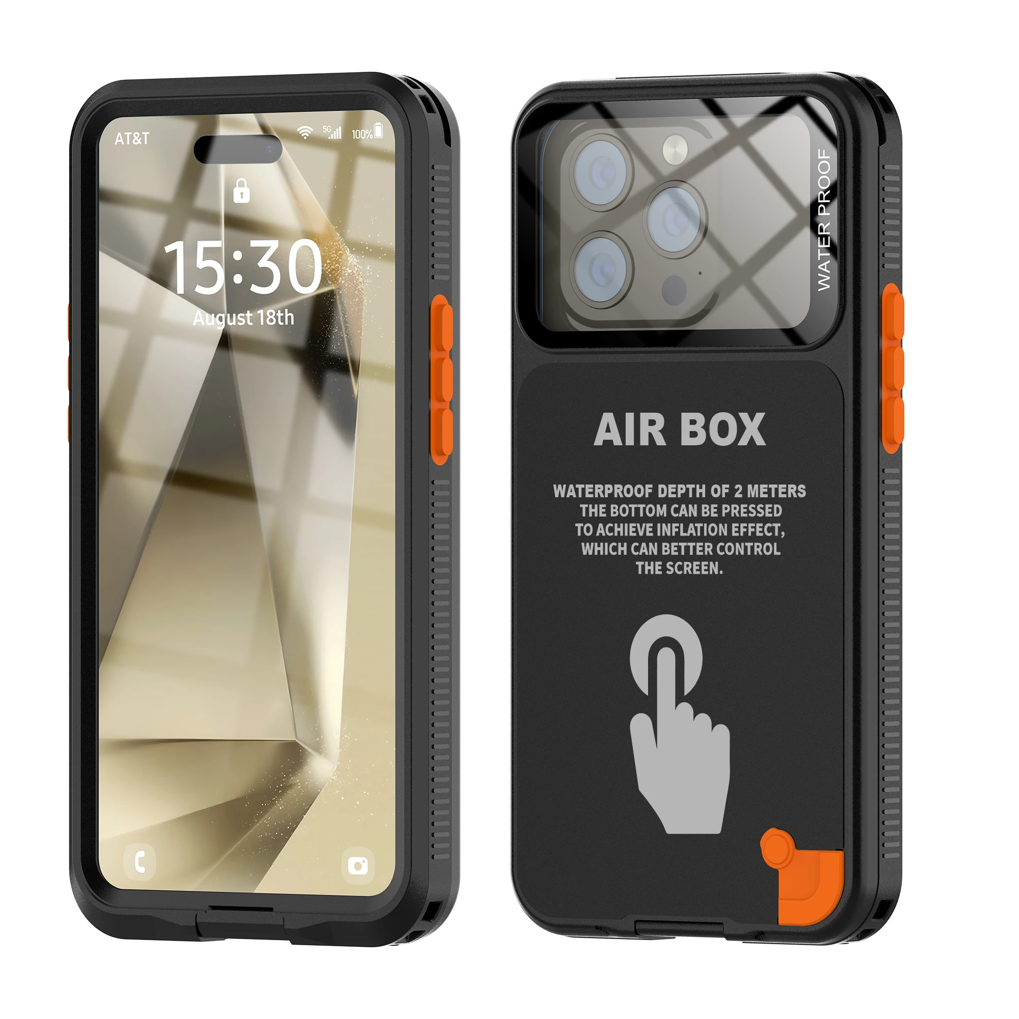 360-Waterproof-Air-Box-Phone-Case-For-iPhone-15-Pro-Max-14-13-12 ...