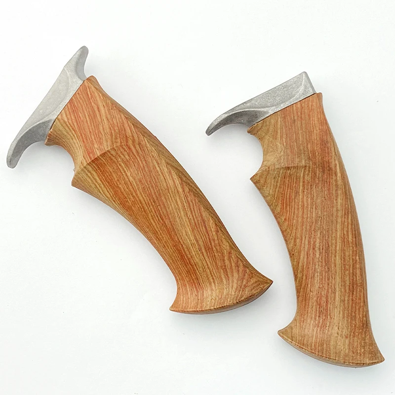 1 Set Rose Wood Knife Handle for DIY Semi-finished Damascus Knife ...