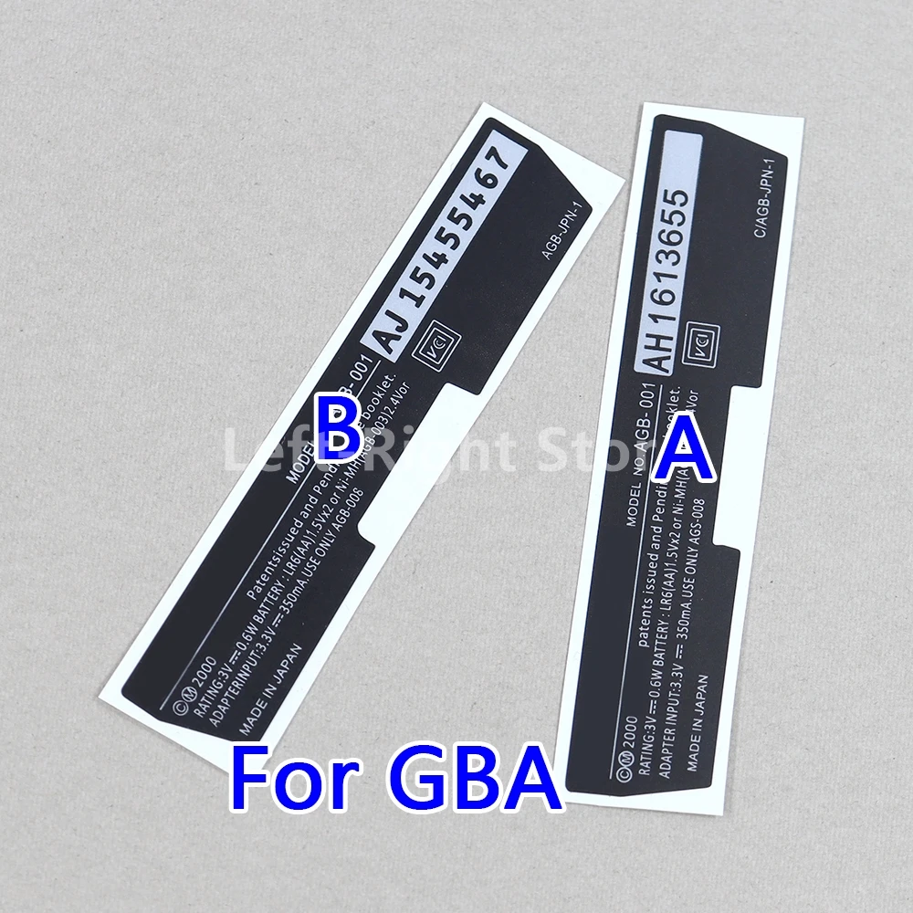 400PCS-For-GBA-SP-GBC-GBP-New-Lables-Back-Stickers-Replacement-For ...