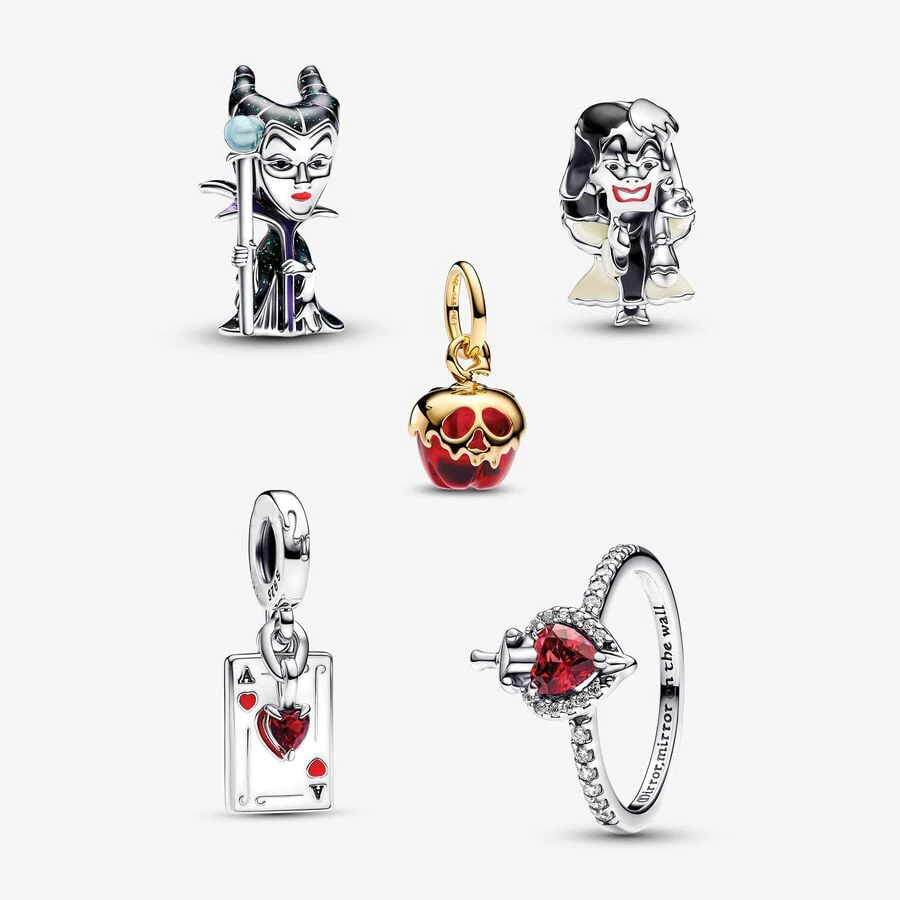 925-Sterling-Silver-Jewelry-Disney-Villians-Full-Collection-Set-Cruella ...