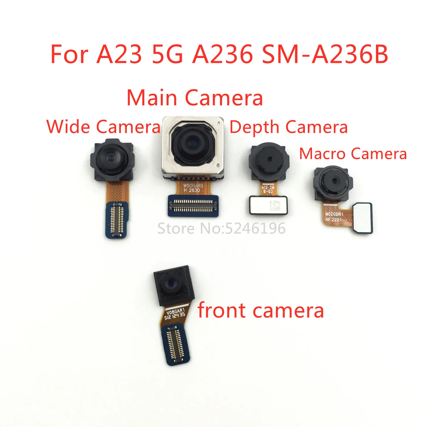 1pcs-New-Back-big-Main-Rear-Camera-front-camera-Module-Flex-Cable-For ...