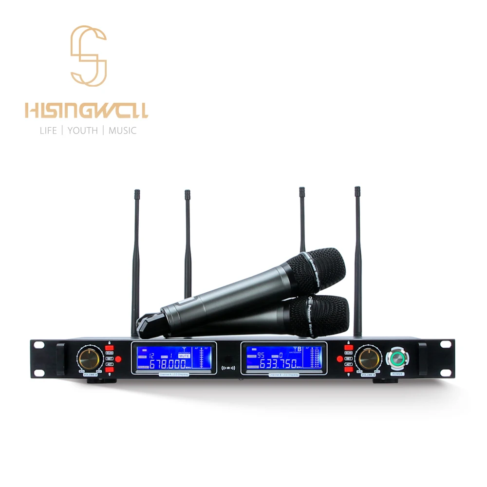 HISINGWELL-All-Metal-Professional-UHF-Wireless-Microphone-300M-Ultra ...