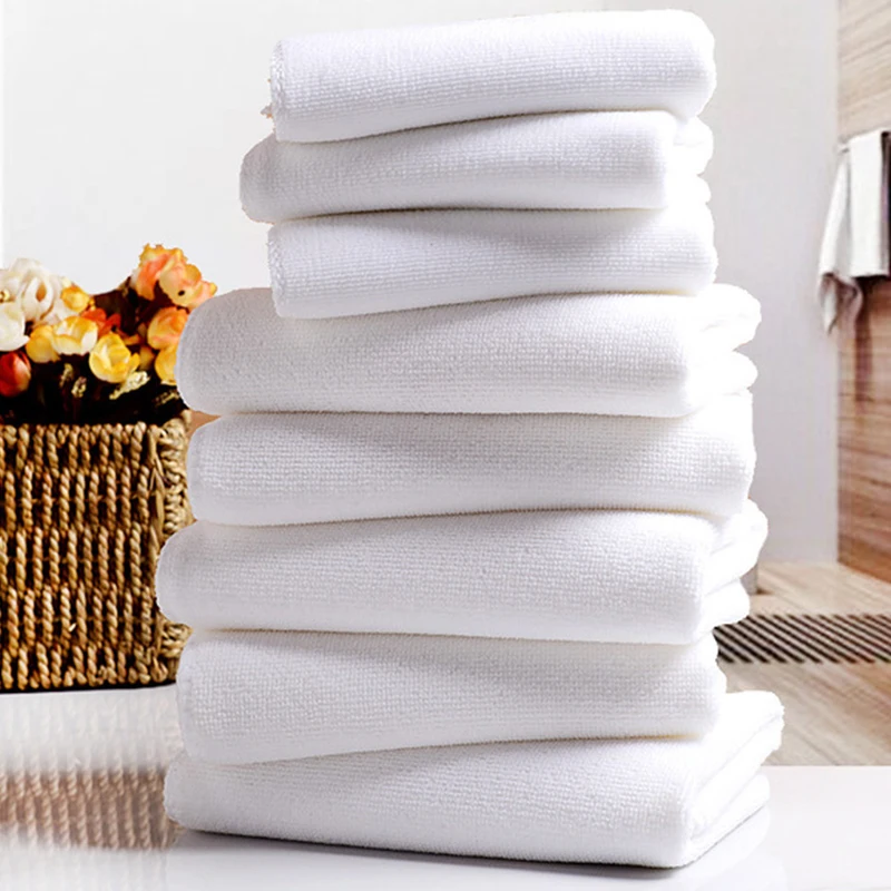 10pcs-lot-Good-Quality-White-Cheap-Face-Towel-Small-Hand-Towels-Kitchen ...