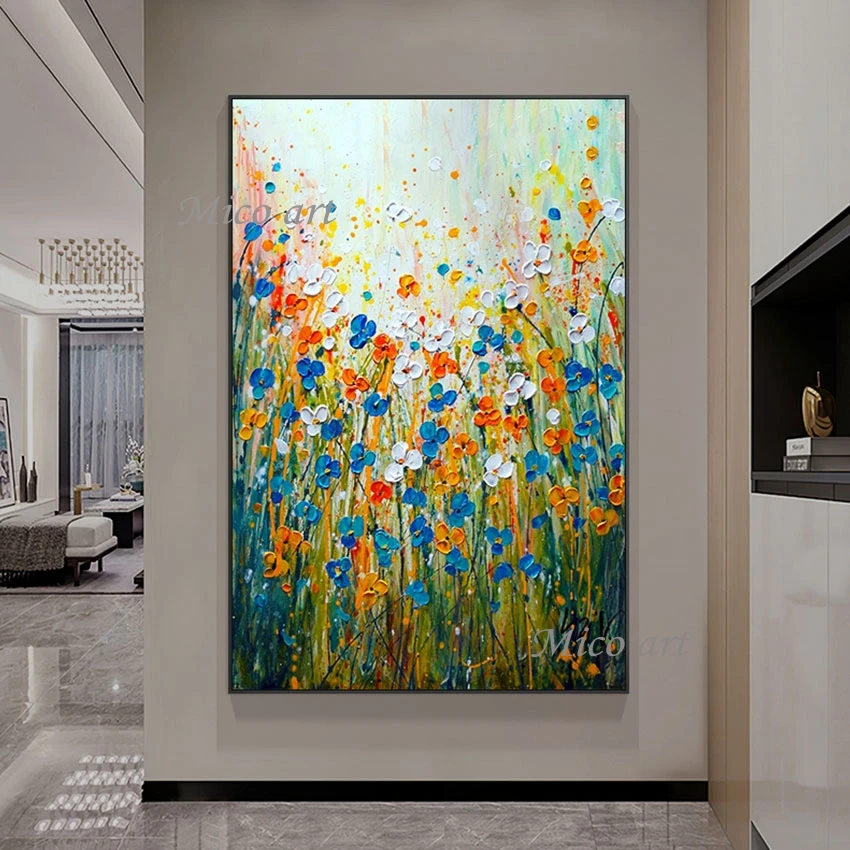 Easy Abstract Flower Painting Ideas