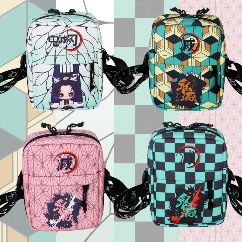 Demon-Slayer-bolso-de-hombro-con-estampado-de-Anime-bolsos-casuales-de ...