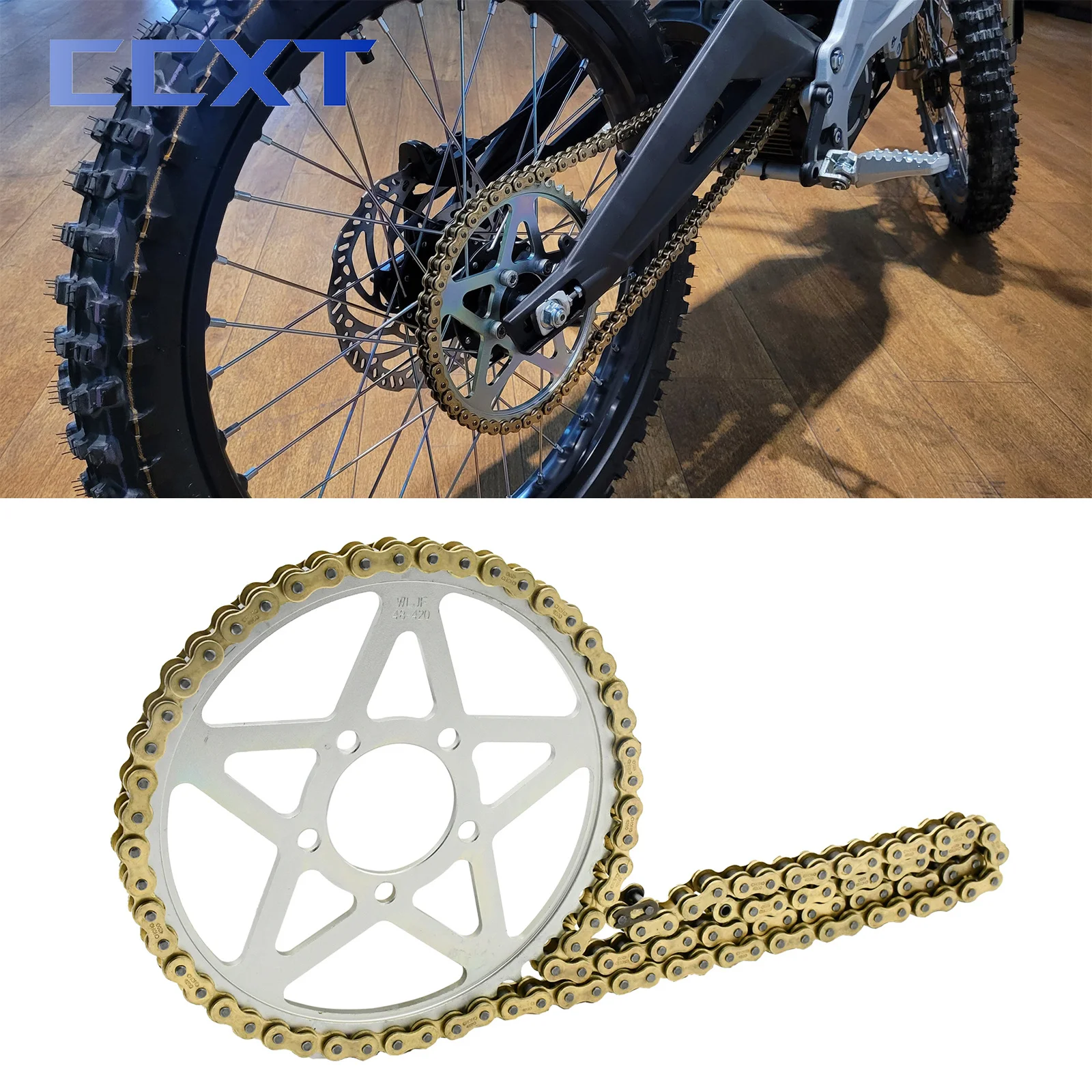 Motorcycle-Rear-48-Teeth-48T-106L-Chain-Sprocket-For-Sur-Ron-Sur-Ron ...