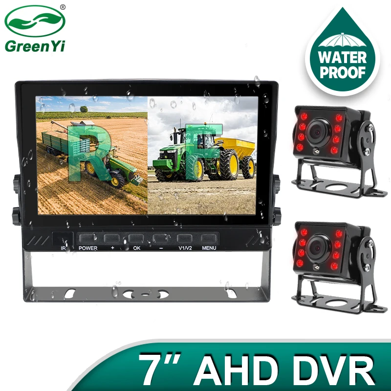 GreenYi-7inch-IPS-Screen-2-Channel-AHD-IP66-Waterproof-Monitor ...