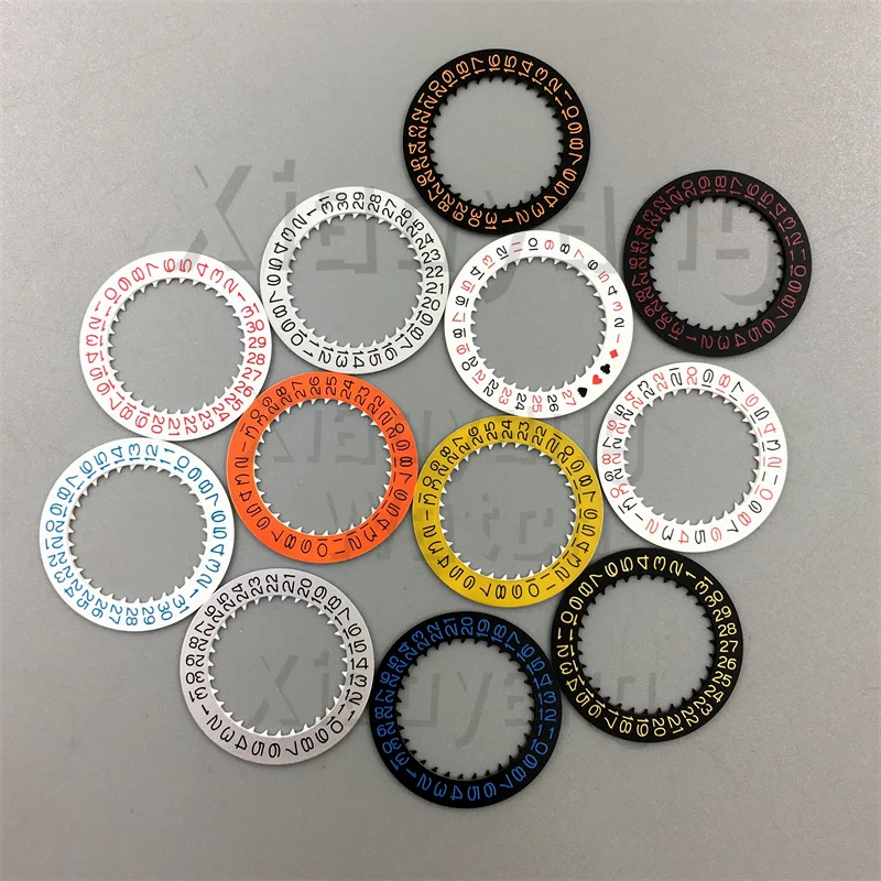 Black-Red-White-Blue-Green-Gold-Calendar-Disc-For-NH34-NH35-Movement ...