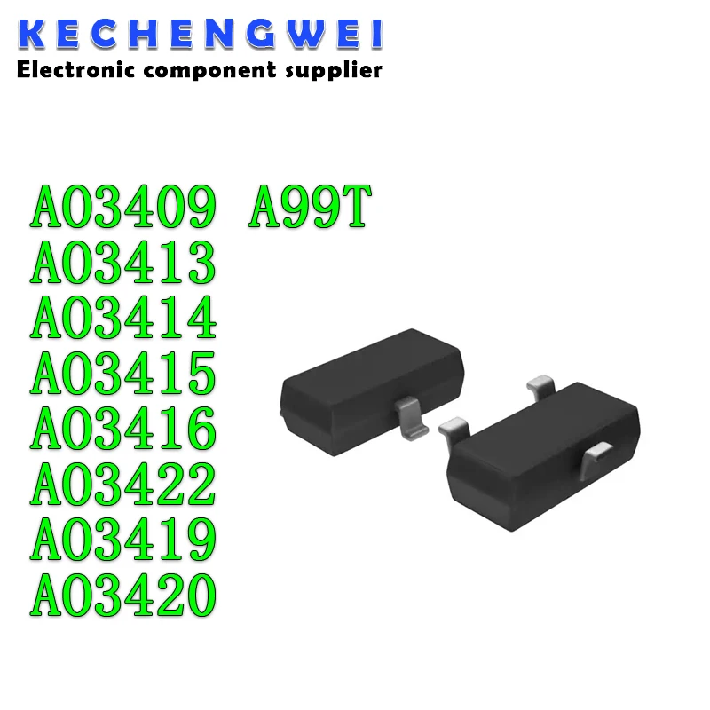 50PCS-AO3409-A99T-AO3413-AO3414-A0LA-AO3415-AO3416-AO3422-AO3419-AO3420 ...