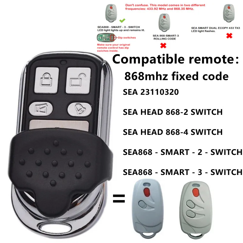 SEA HEAD 868-2 SWITCH, SEA HEAD 868-4 SWITCH Remote Control Duplicator ...