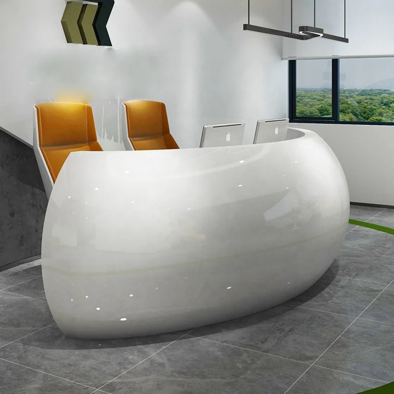 New-2024-Curved-Luxury-Design-Office-Furniture-Counter-Front-Table ...