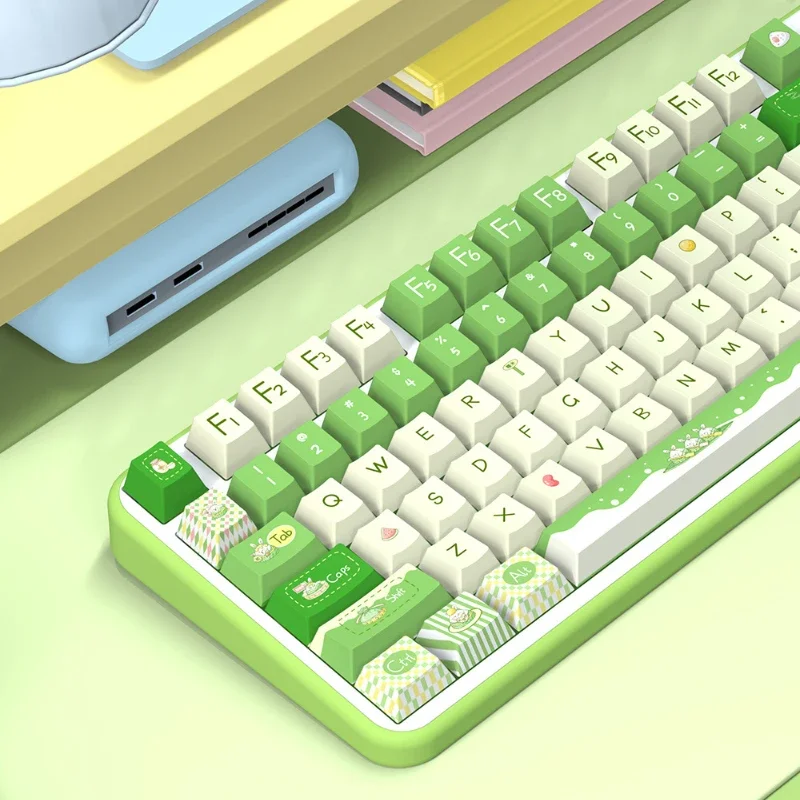 Green-Keyboard-Keycaps-Cute-Watermelon-Key-Caps-Girls-Keycaps-for ...