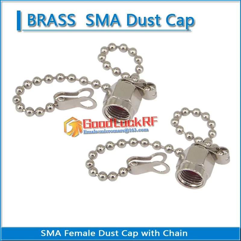 1X Pcs SMA Female Dust Cap with Chain Resistor RF coaxial Terminator ...
