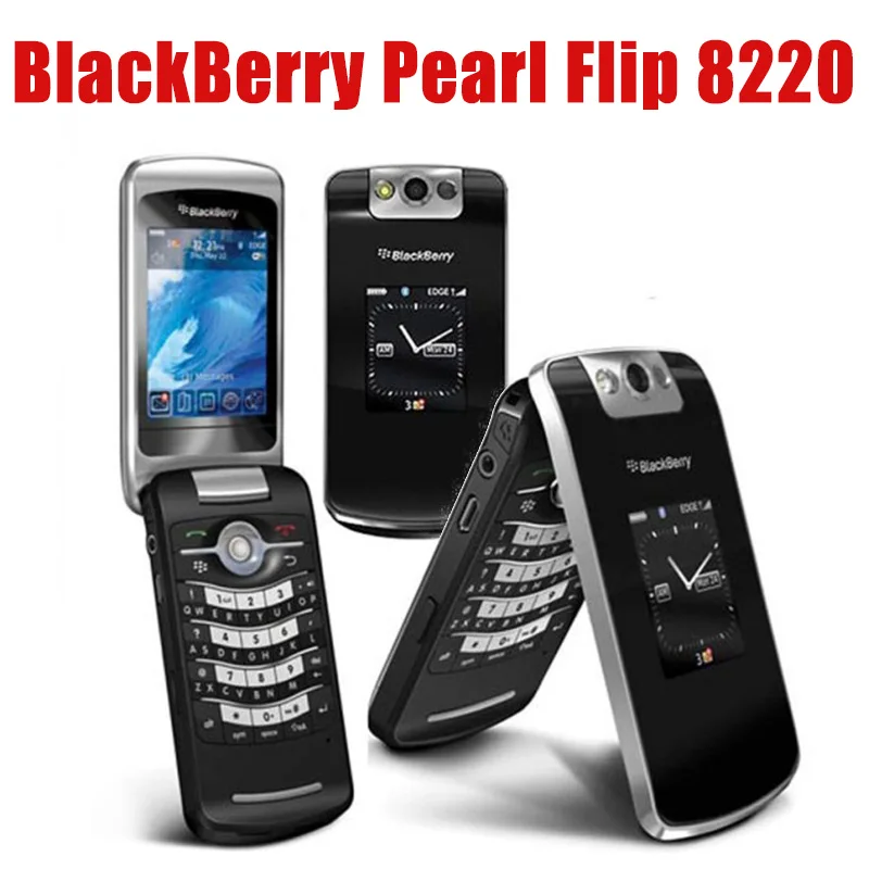 Original-Unlocked-BlackBerry-Pearl-Flip-8220-Cell-Phone-Camera-Bar ...