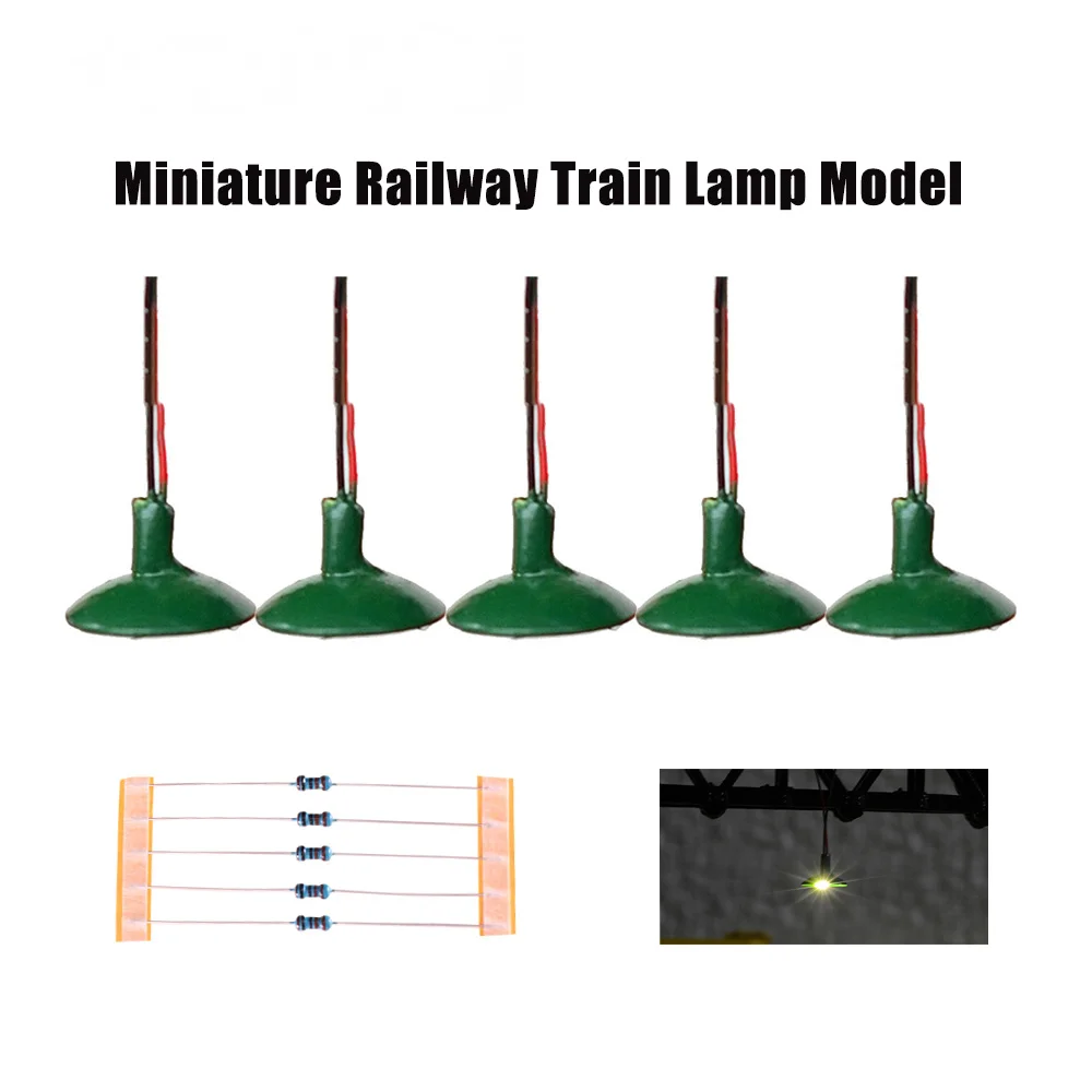 6Pcs/10Pcs Miniature Wall Lamppost Street Light Model Railway Train ...