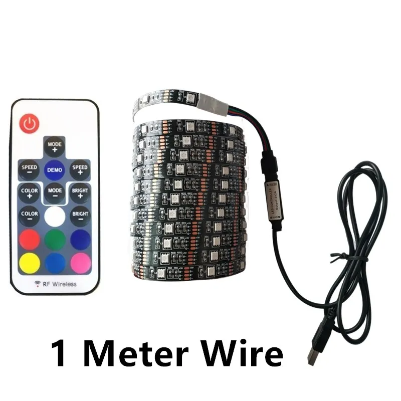 DC-5V-USB-1-Meter-LED-Strip-5050-Waterproof-RGB-LED-Light-Flexible-50CM ...