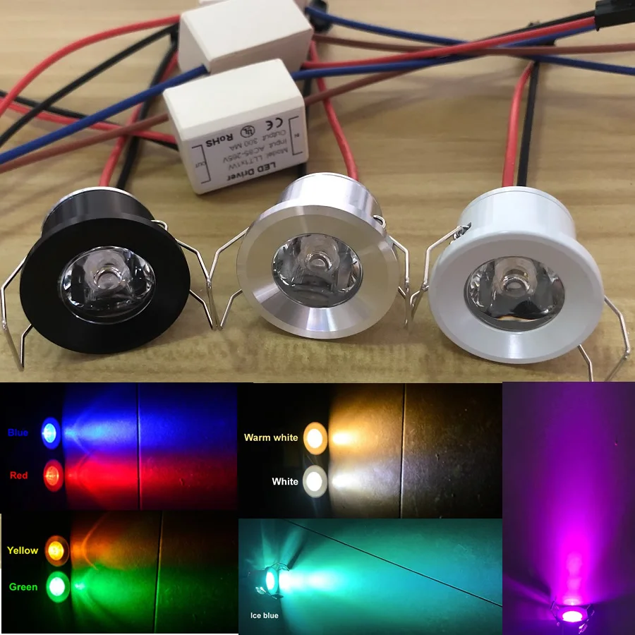 Mini Spot Led Downlight 220V 1.5W 3W 12V 24V Recessed Led Light ...