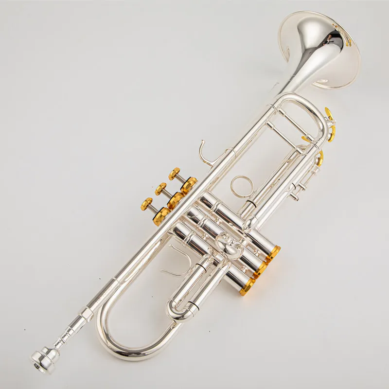 Made in Japan quality 8335 Bb Trumpet B Flat Brass Silver Plated ...