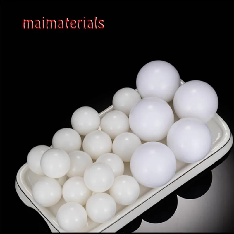 1-100pcs White Nylon Plastic Ball PA66 Solid Plastic Ball 2.5/6/10/15 ...