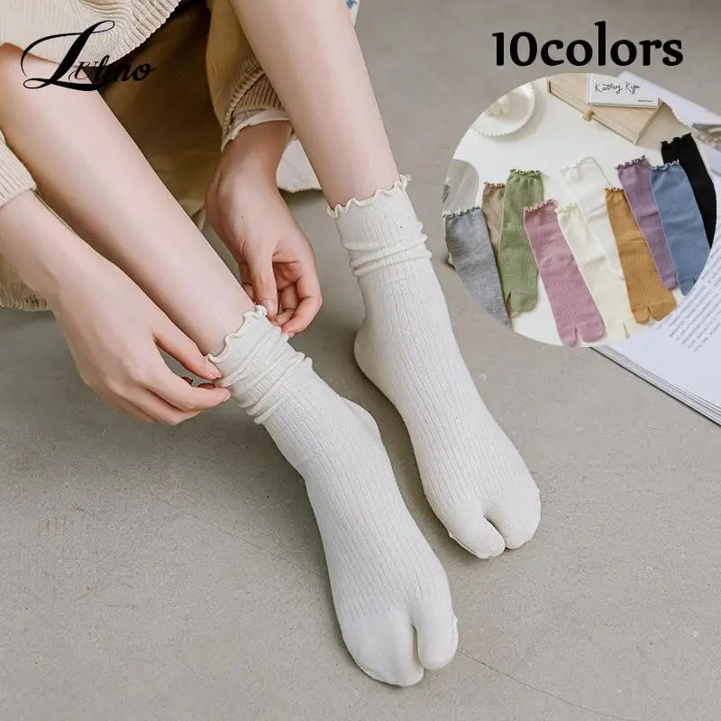 Unisex-Toe-Socks-Cotton-Split-Toe-Socks-Simple-Comfortable-Two-Toed ...