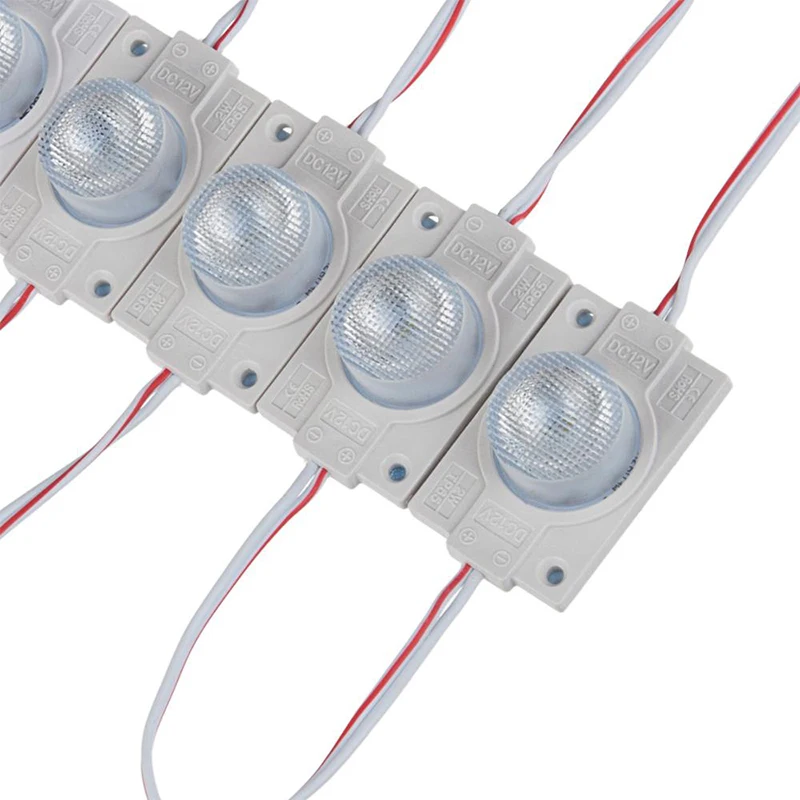 Super-Bright-20pcs-3030-1-5W-Injection-LED-Module-String-with-Lens-12V ...