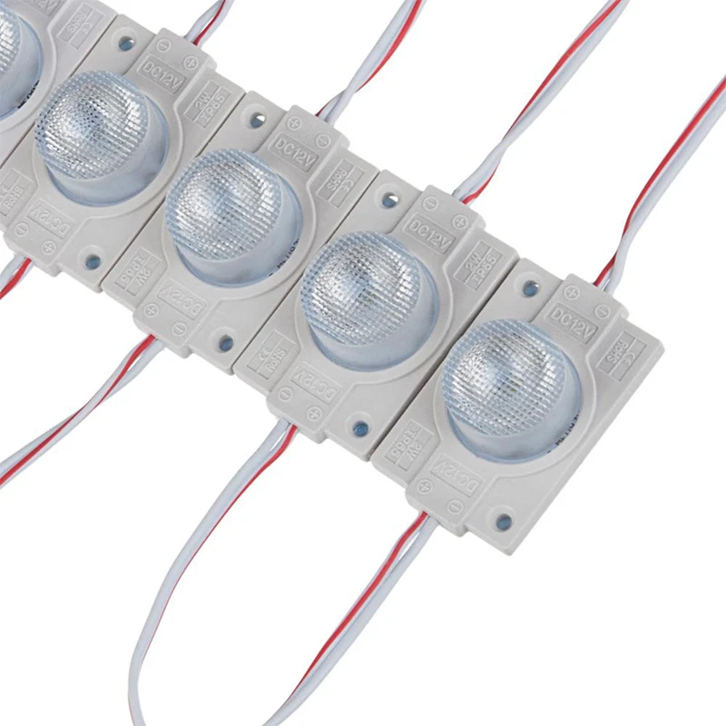 Super Bright 20pcs 3030 1.5w Injection Led Module String With Lens 12v ...
