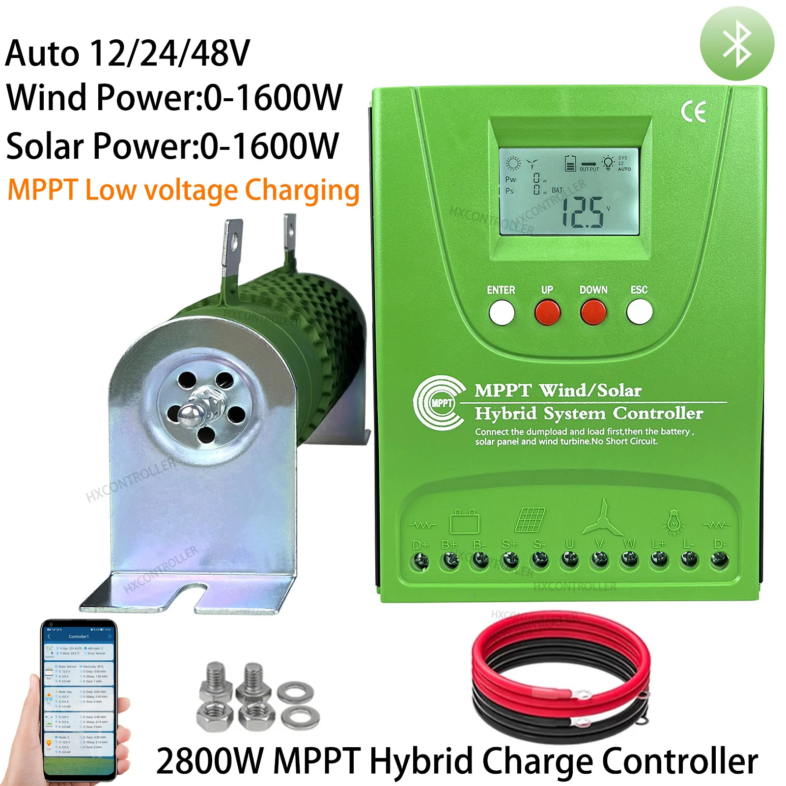 12V-24V-48V-2800W-Built-in-WiFi-Hybrid-Wind-Energy-Solar-Charging ...