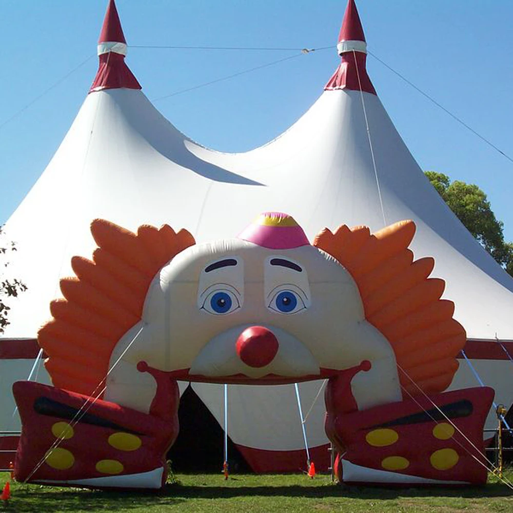 Halloween Decoration Giant Inflatable Clown Tunnel,Circus Clown Arch ...