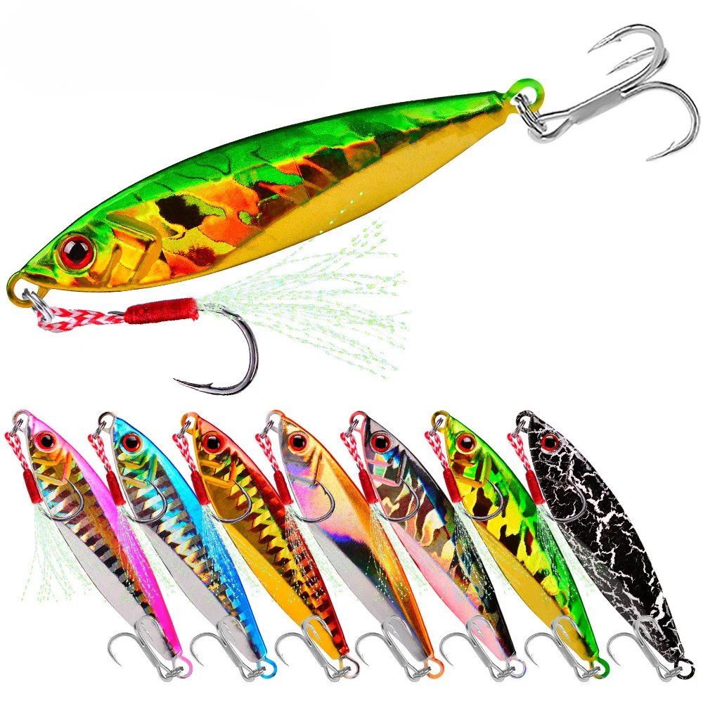 1-PC-3D-Eyes-Metal-Cast-Jig-Spoon-6cm-21g-Sinking-Shore-Casting-Jigging ...