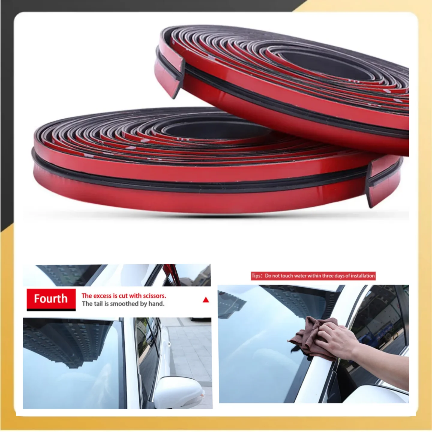 Car-Rubber-Strip-Edge-Sealing-Auto-Roof-Windshield-Sealant-Protector ...