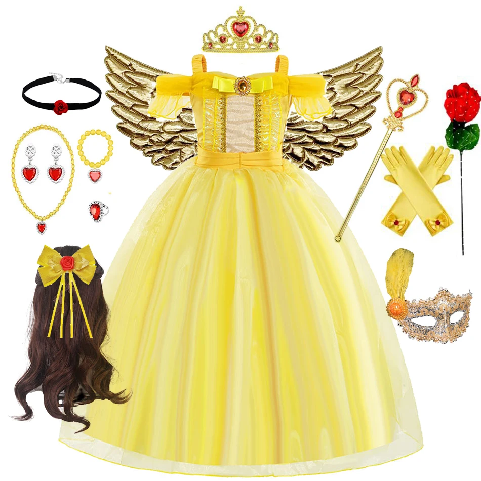 Child-Princess-Costume-Halloween-Beauty-and-the-Beast-Cospaly-Fancy ...